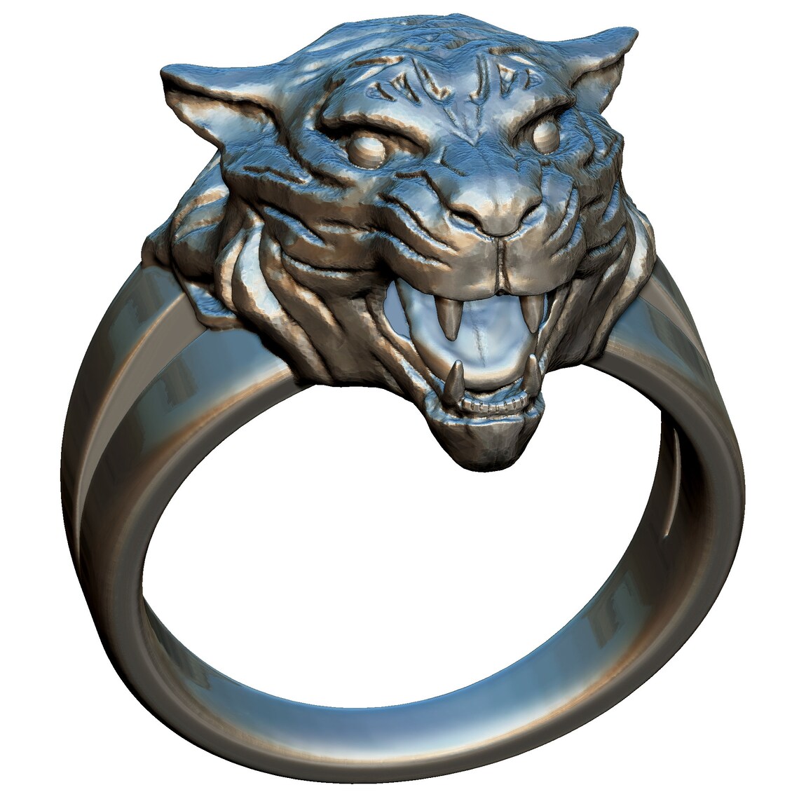 Split Band Tiger Ring STL File Download for 3D Printing - Etsy