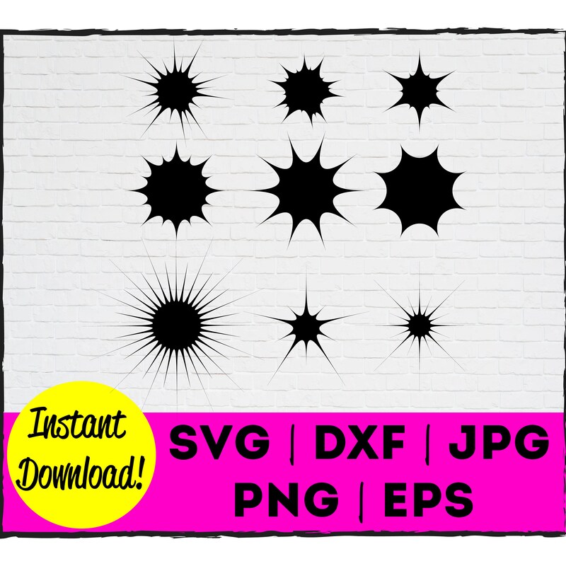 Starburst Svg - Etsy