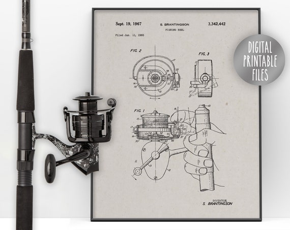 Fishing Rod And Reel Drawing