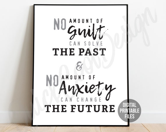 Inspirational Poster Digital Printable Art Guilt Past | Etsy