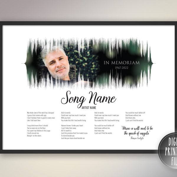 In Memoriam Poster - Etsy