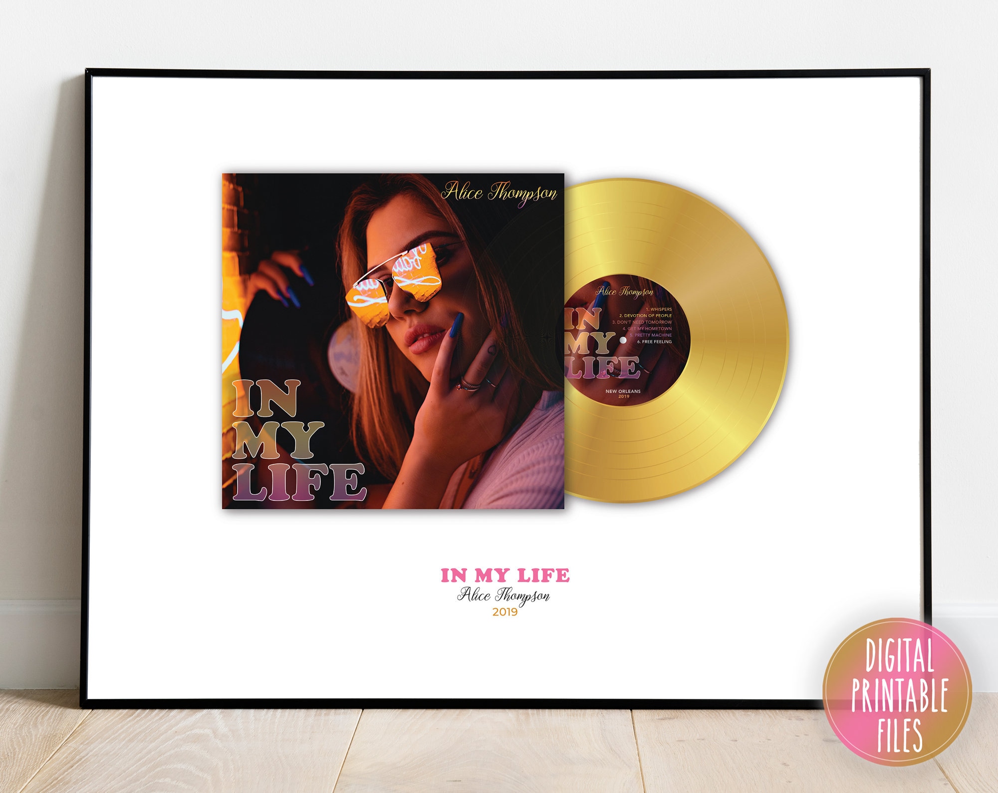 Your Song LP Album Cover and Record Photo Poster Printable | Etsy