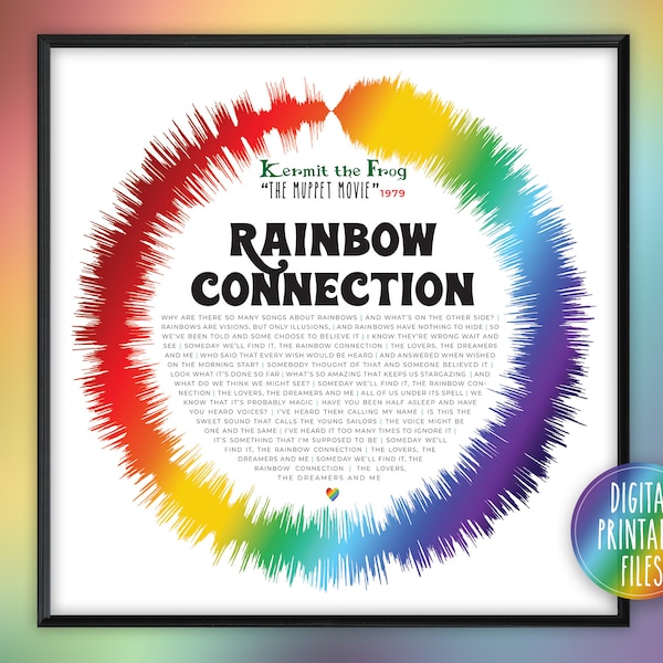 Rainbow Connection Print - Etsy