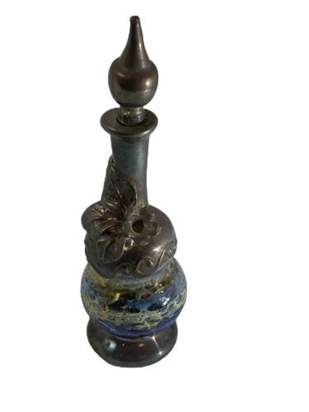 Vintage 1950s King Solomon Finds Israel Silver Overley Art Glass ...