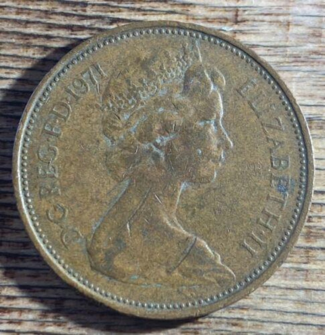 1971 NEW PENCE 2p British Elizabeth II Coin First Release-1971 - Etsy UK