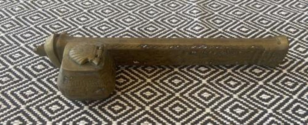 Antique Islamic Brass Qalamdan Travel Quill Pen Inkwell Persian 19th ...