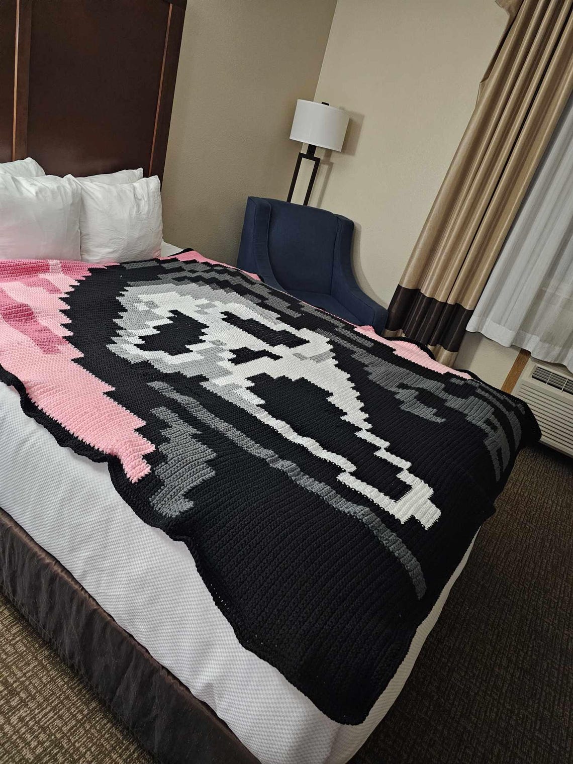 Ghostface Queen Sized Throw Crochet Blanket Pattern - Etsy