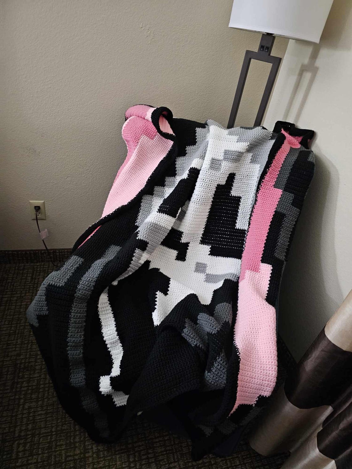 Ghostface Queen Sized Throw Crochet Blanket Pattern - Etsy