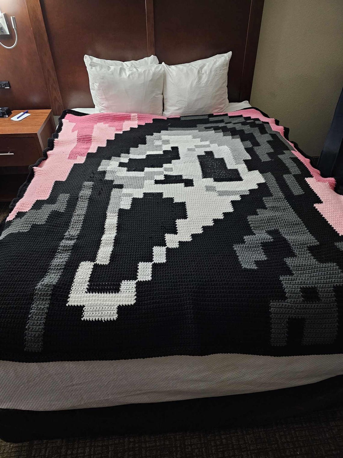 Ghostface Queen Sized Throw Crochet Blanket Pattern - Etsy