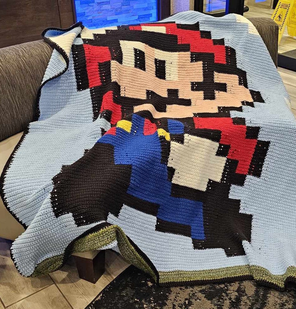 Pochoir Mario 8 Bits 8 Bit Mario Etsy Nederland