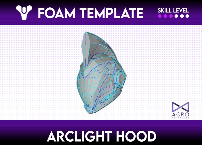 Arclight Hood (warlock) Foam Template - Etsy