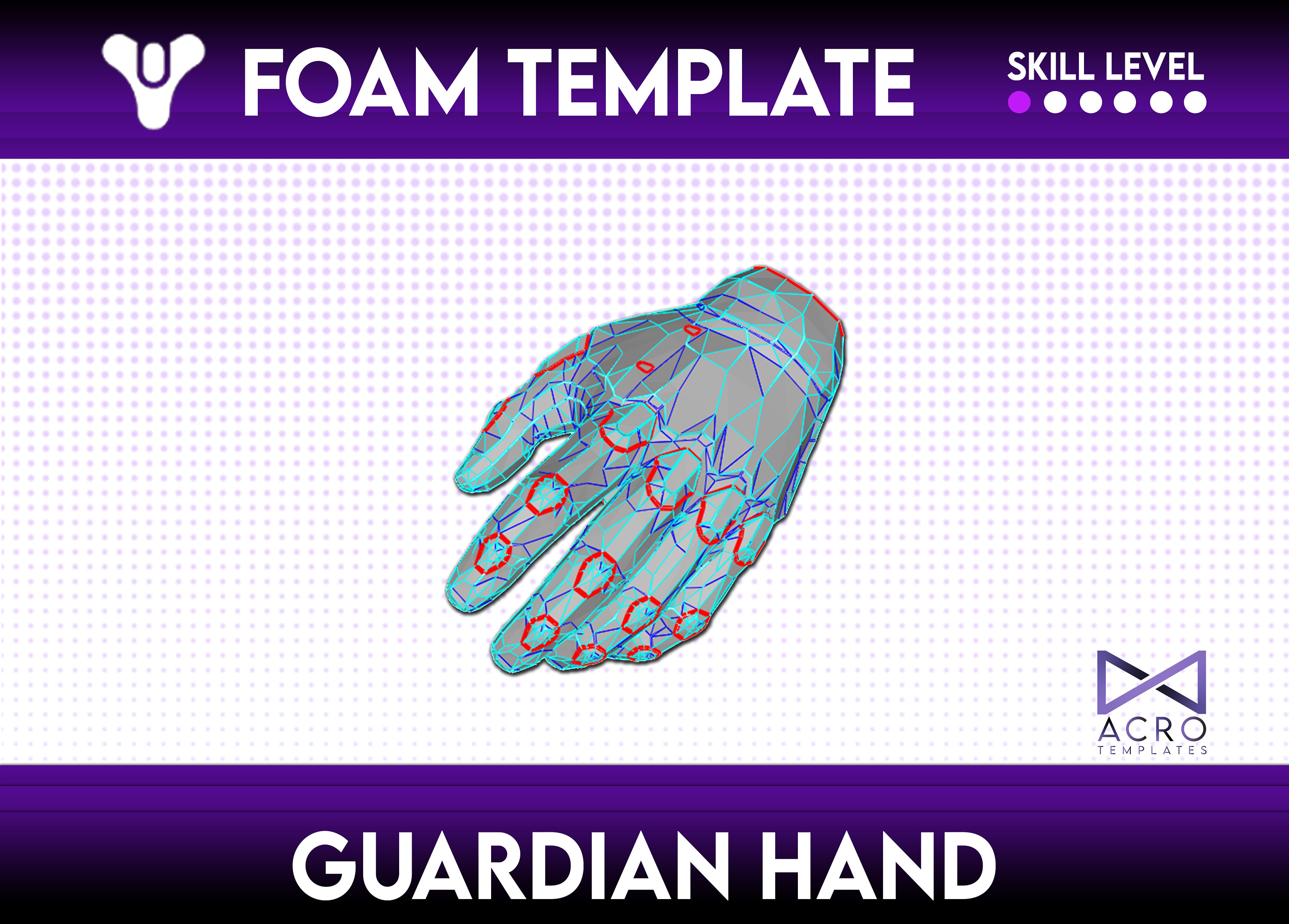 Guardian Hand Foam Template - Etsy