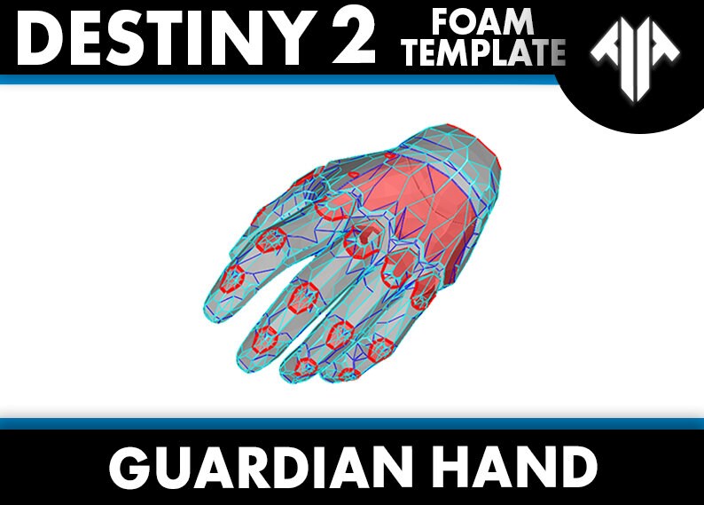 Guardian Hand Foam Template | Etsy