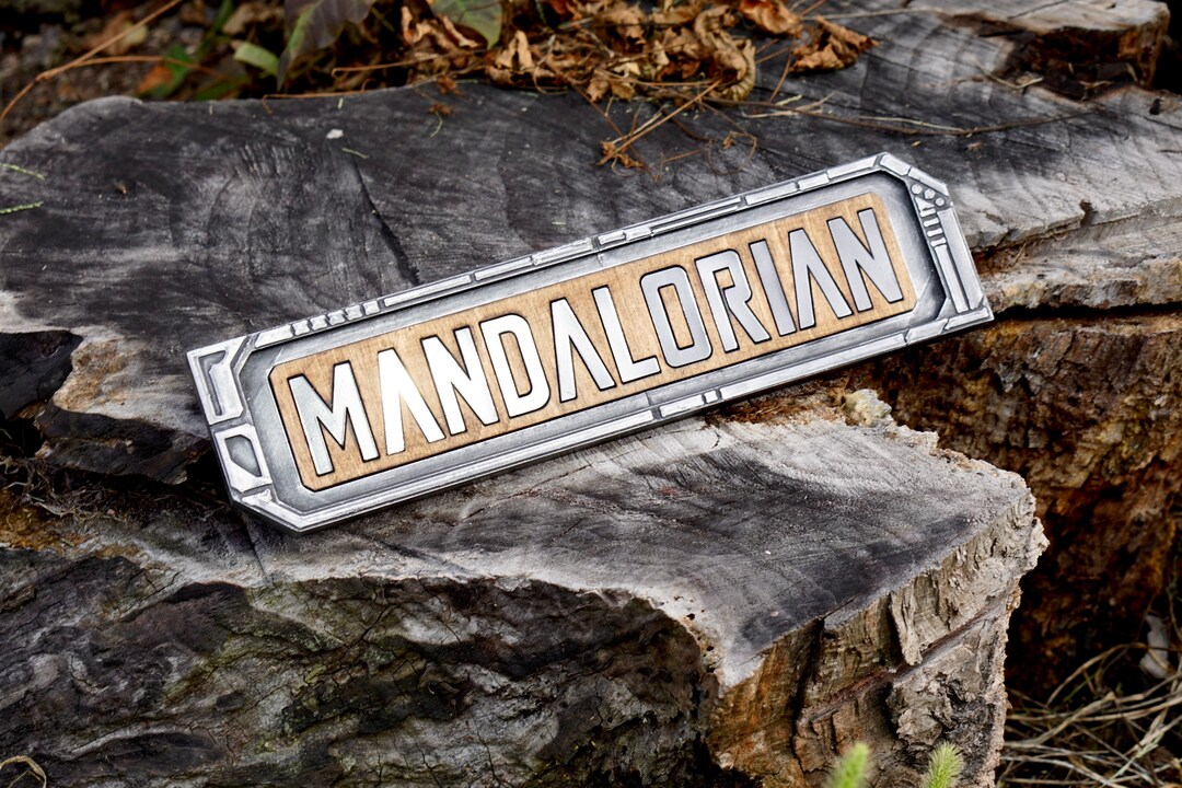 Mandalorian Wood and Metallic Sign - Etsy