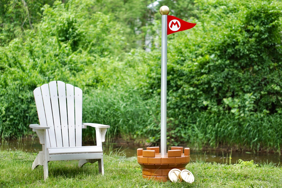 Giant Mario Tower Flag Pole - Mario Flag Pole Prop - - Etsy