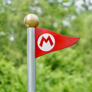 Giant Mario Tower Flag Pole - Mario Flag Pole Prop - - Etsy