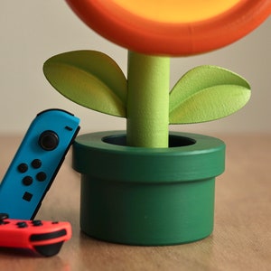 Fire Flower Lamp - Mario Themed Lamp - Fun Table Lamp - Mario Movie ...