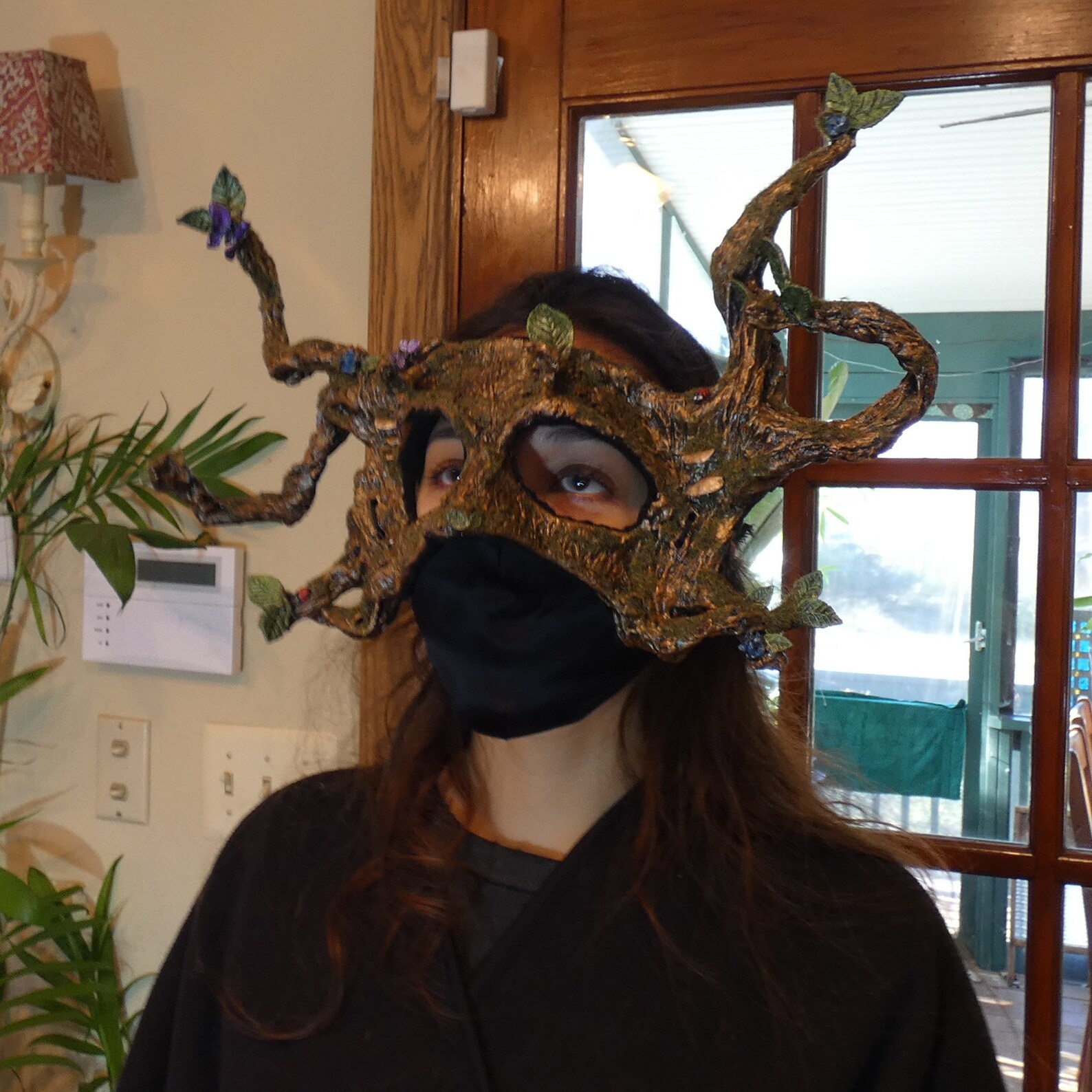 Masquerade Mask Tree Bark Handmade Paper Mache Eyemask | Etsy