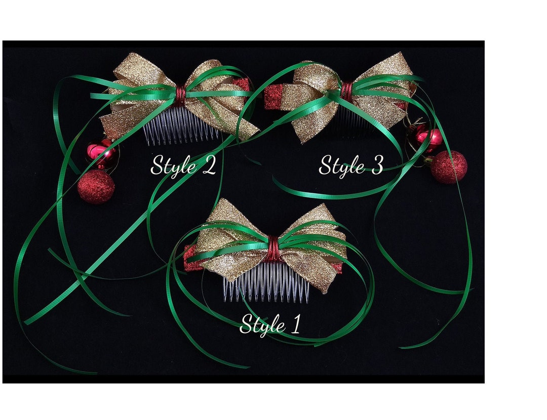 Christmas Hair Combs (singles) Festive and Fun Hair Accessories for the ...