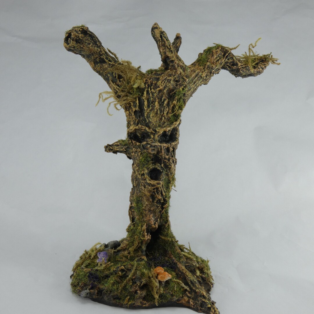 Grumpy Miniature Tree With Mushrooms Nature-inspired - Etsy
