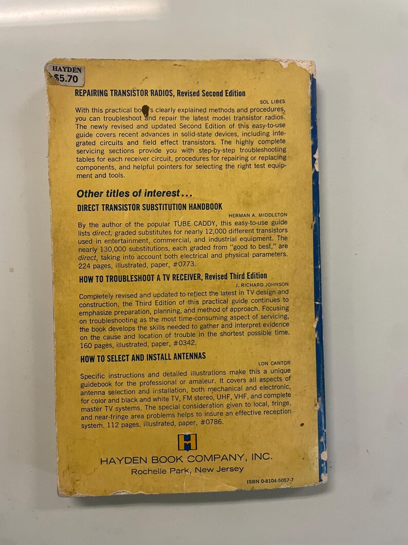 Repairing Transistor Radios Revised Second Edition , Sol Libes - Etsy