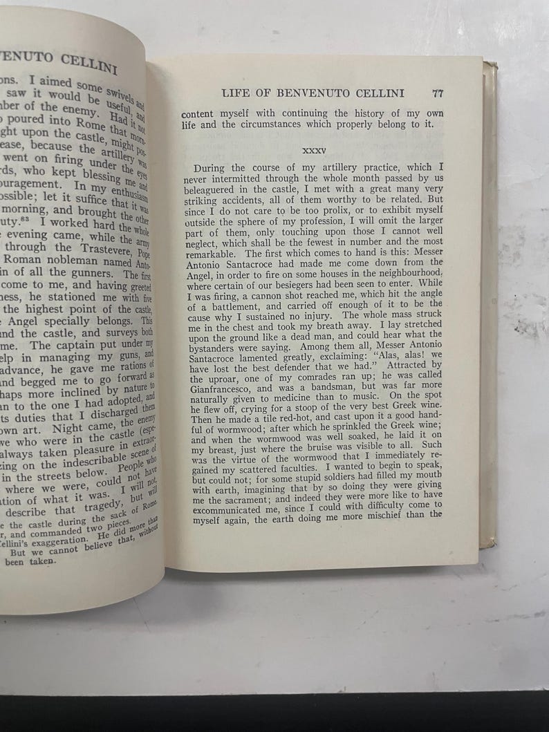 The Biography of Benvenuto Cellini - Etsy
