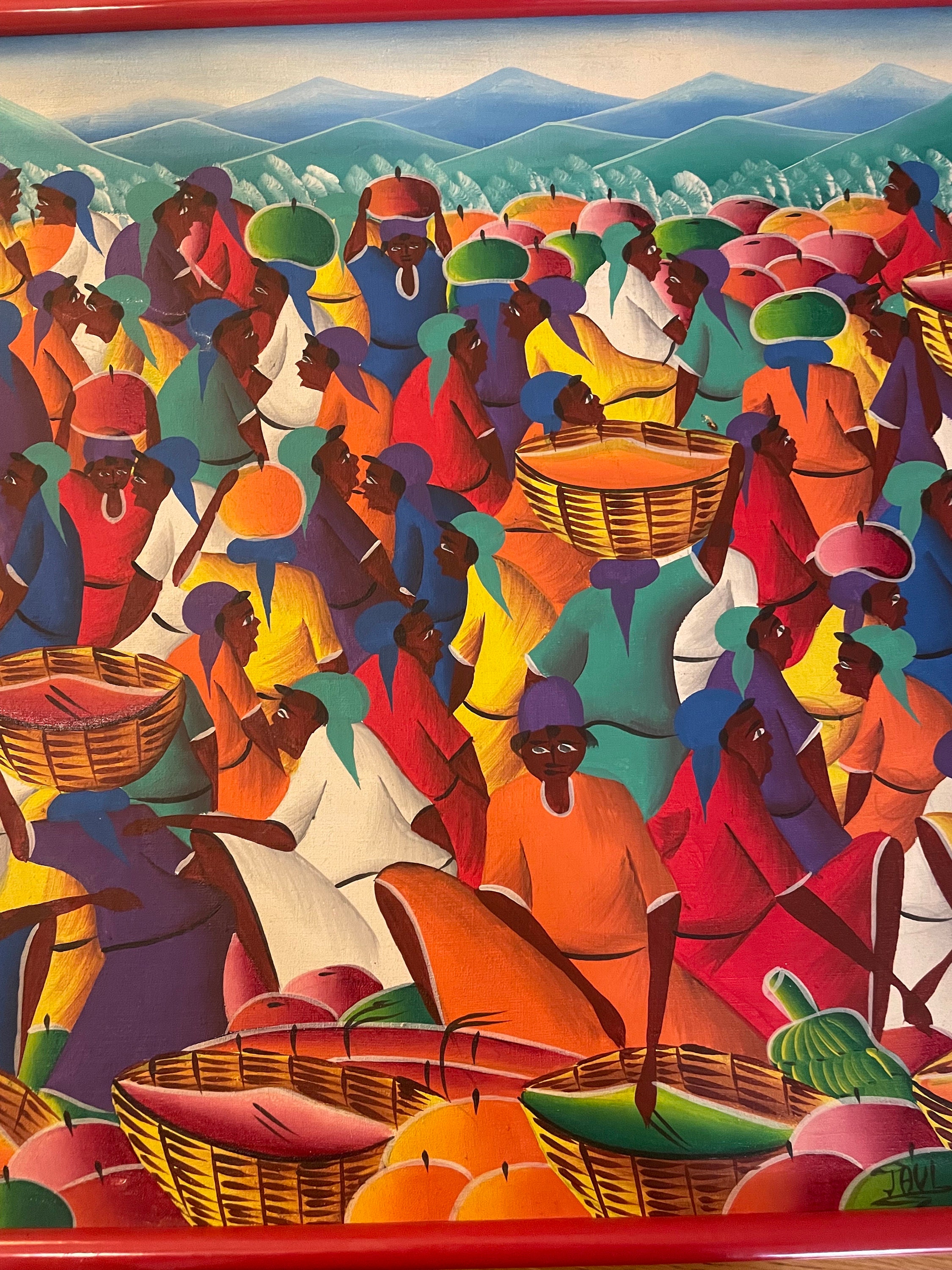 Dominican Republic Painting of Market. - Etsy