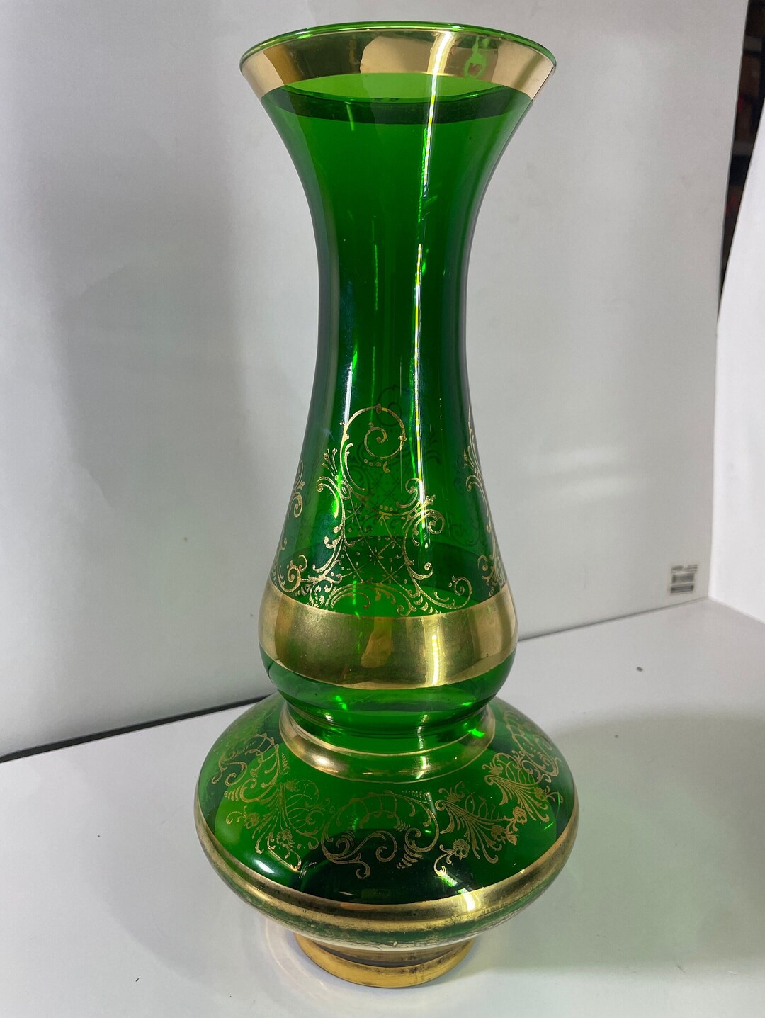 Vintage Emerald Green Glass - Etsy