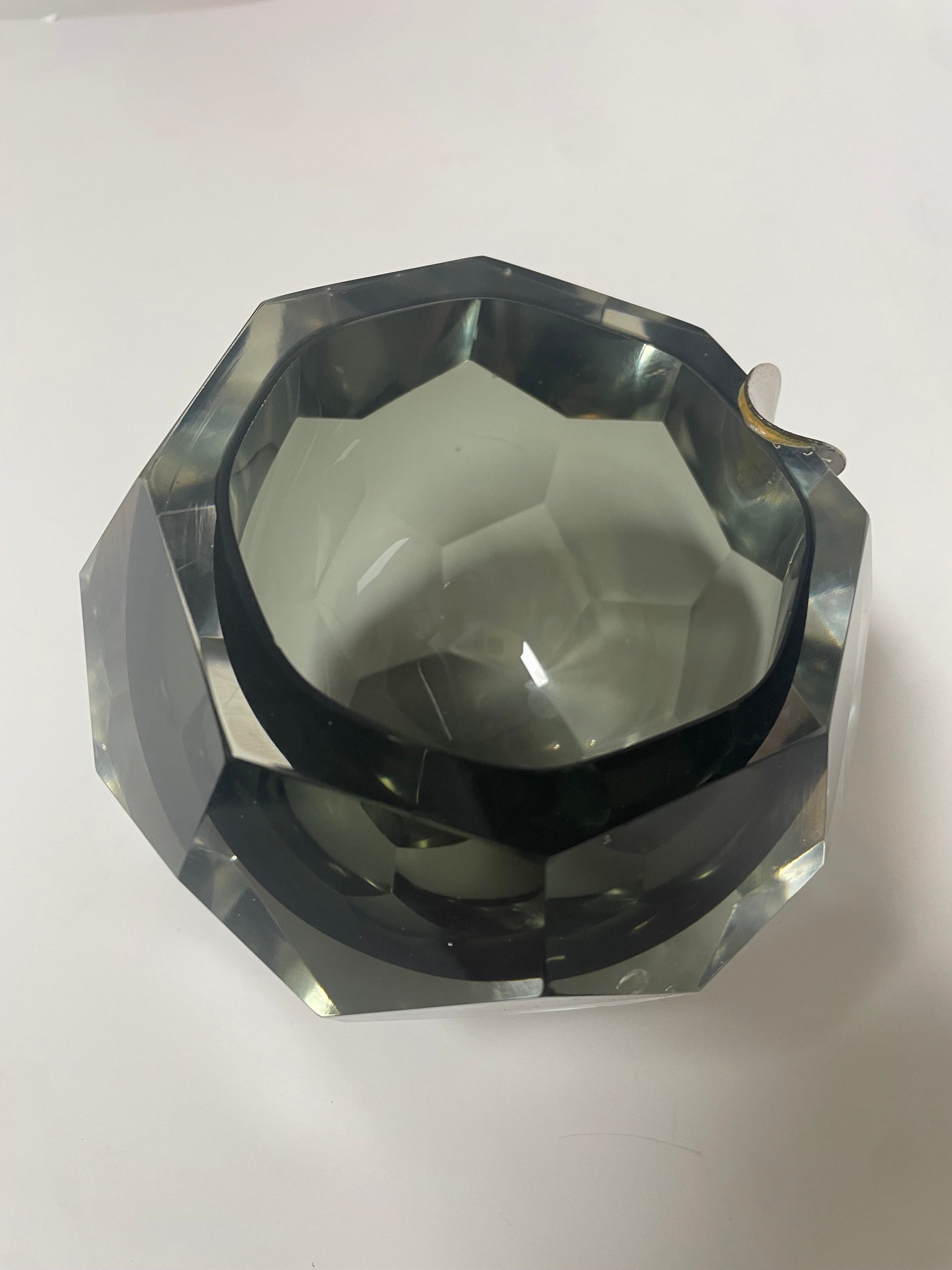 Murano Glass Sommerso Bowl Ashtray - Etsy