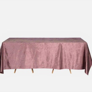 Burgundy Royal Velvet 60x102 Tablecloths - Etsy