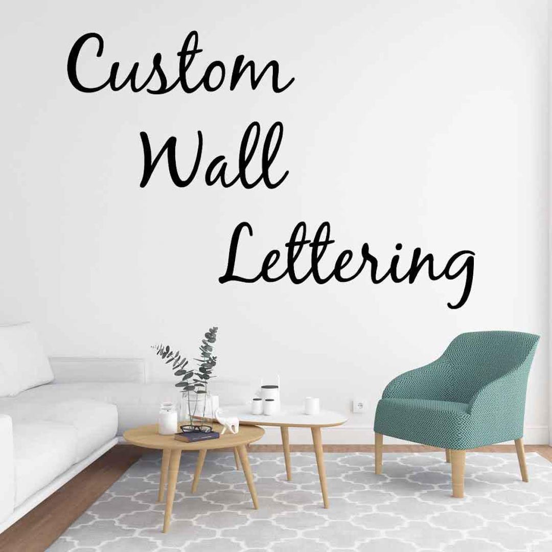 Custom Wall Lettering Decals – Vinyl Stickers for Home, Office, or ...