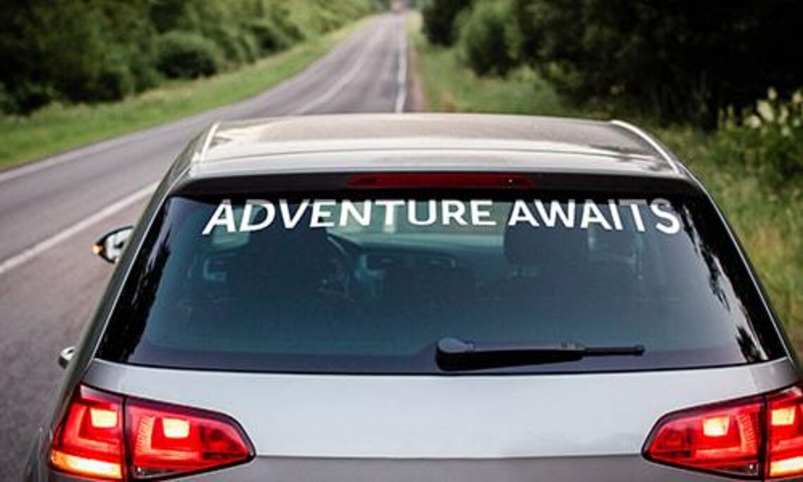 Custom Car Window Banner – Personalized Vinyl Windshield Decal for Cars ...
