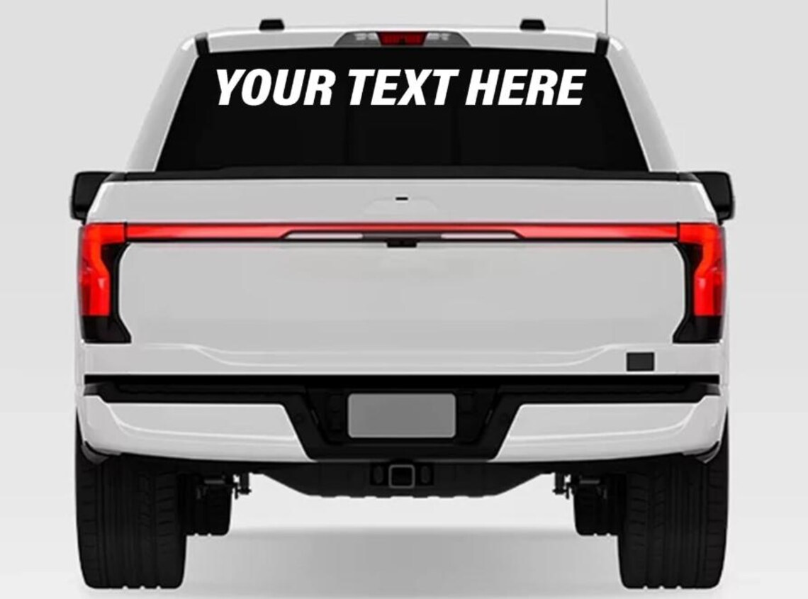 Custom Car Window Banner – Personalized Vinyl Windshield Decal for Cars ...