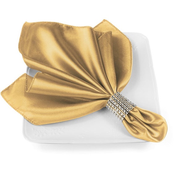 Gold Satin Napkin - Etsy