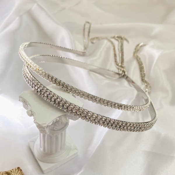 Rhinestone Headband - Etsy