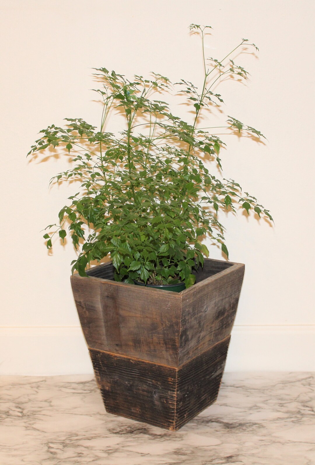 Tall Tapered Reclaimed Redwood Planters - Etsy