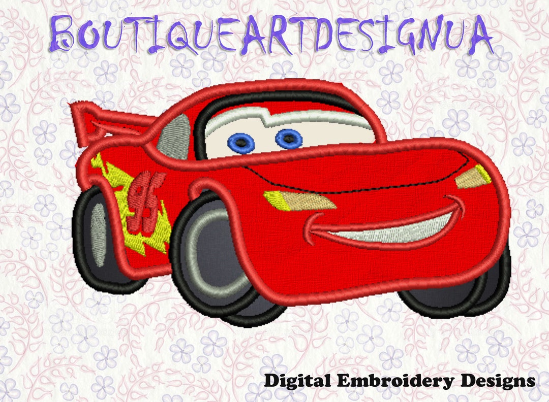 Super Car Racing Applique Embroidery Designs, Red Car Racing Machine ...