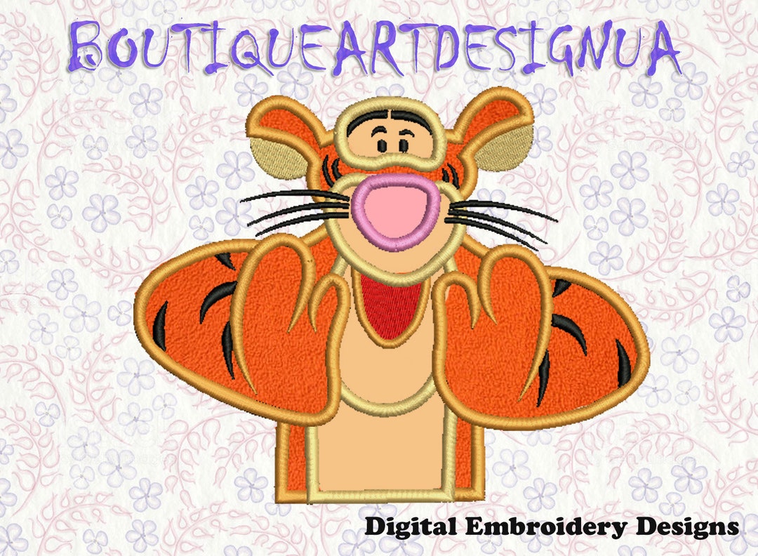 Tigger Applique Embroidery Designs, Tigger Machine Embroidery Designs ...