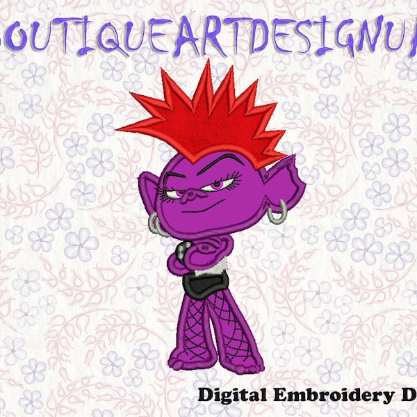 Trolls Embroidery Design - Etsy