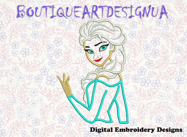 Queen Princess Applique Machine Embroidery Design, Princess Machine ...