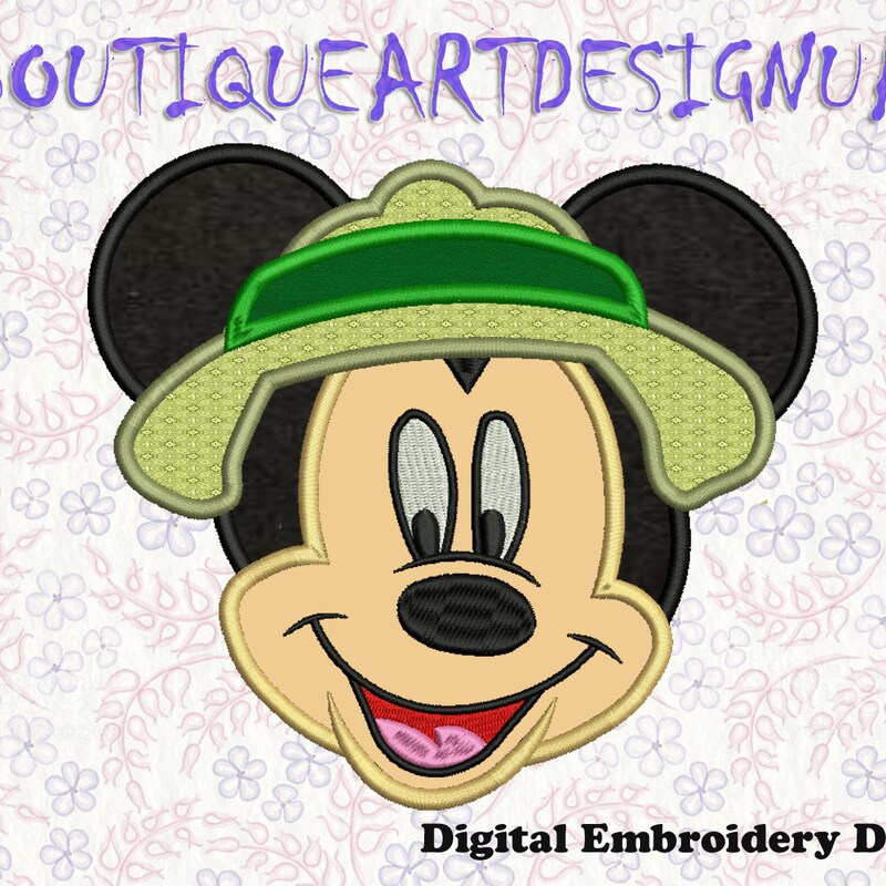 Mickey Mouse Embroidery Design - Etsy