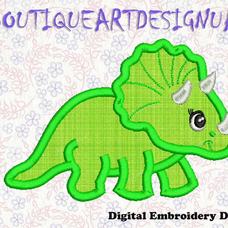 Crochet Dinosaur Applique - Etsy