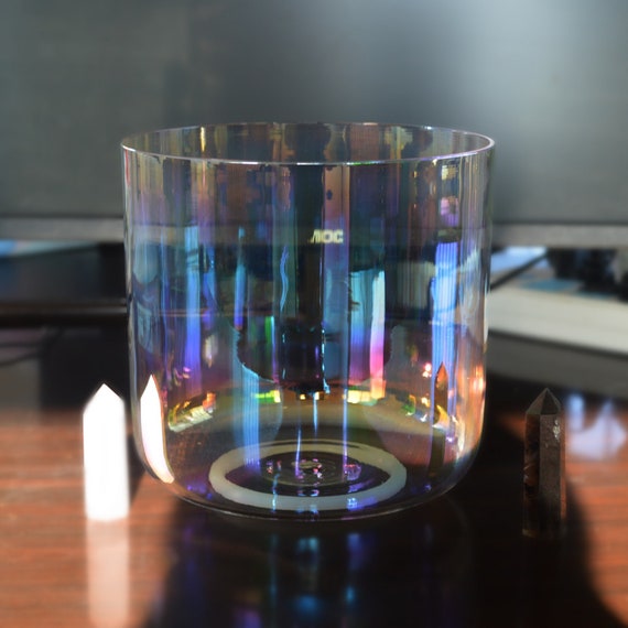 8.75 inches Cosmic Clear Crystal Singing Bowl D note With Free | Etsy