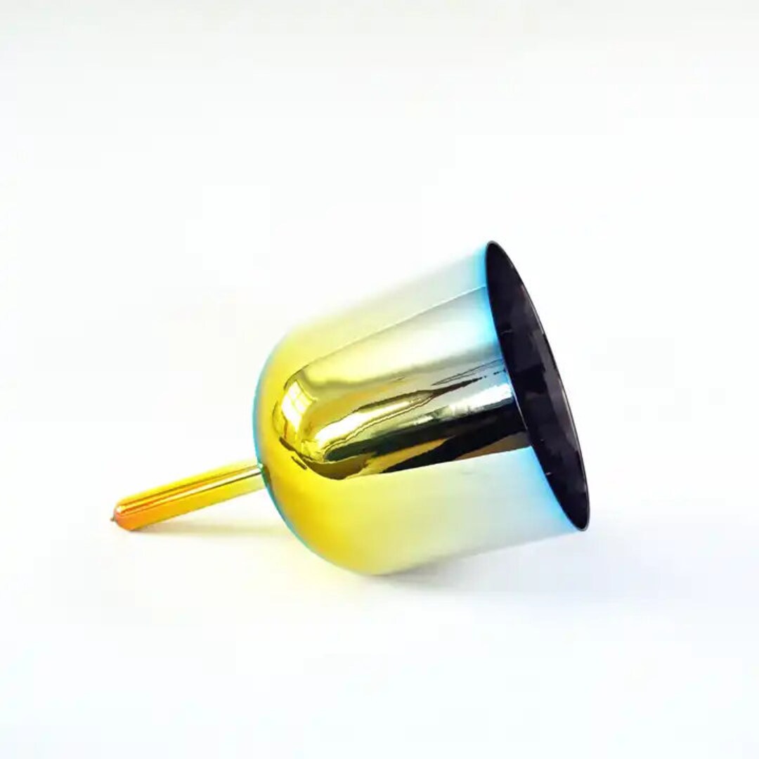 432HZ Perfect Pitch Titanium Plated 8 Inch Note E Crystal Handle Bowl ...