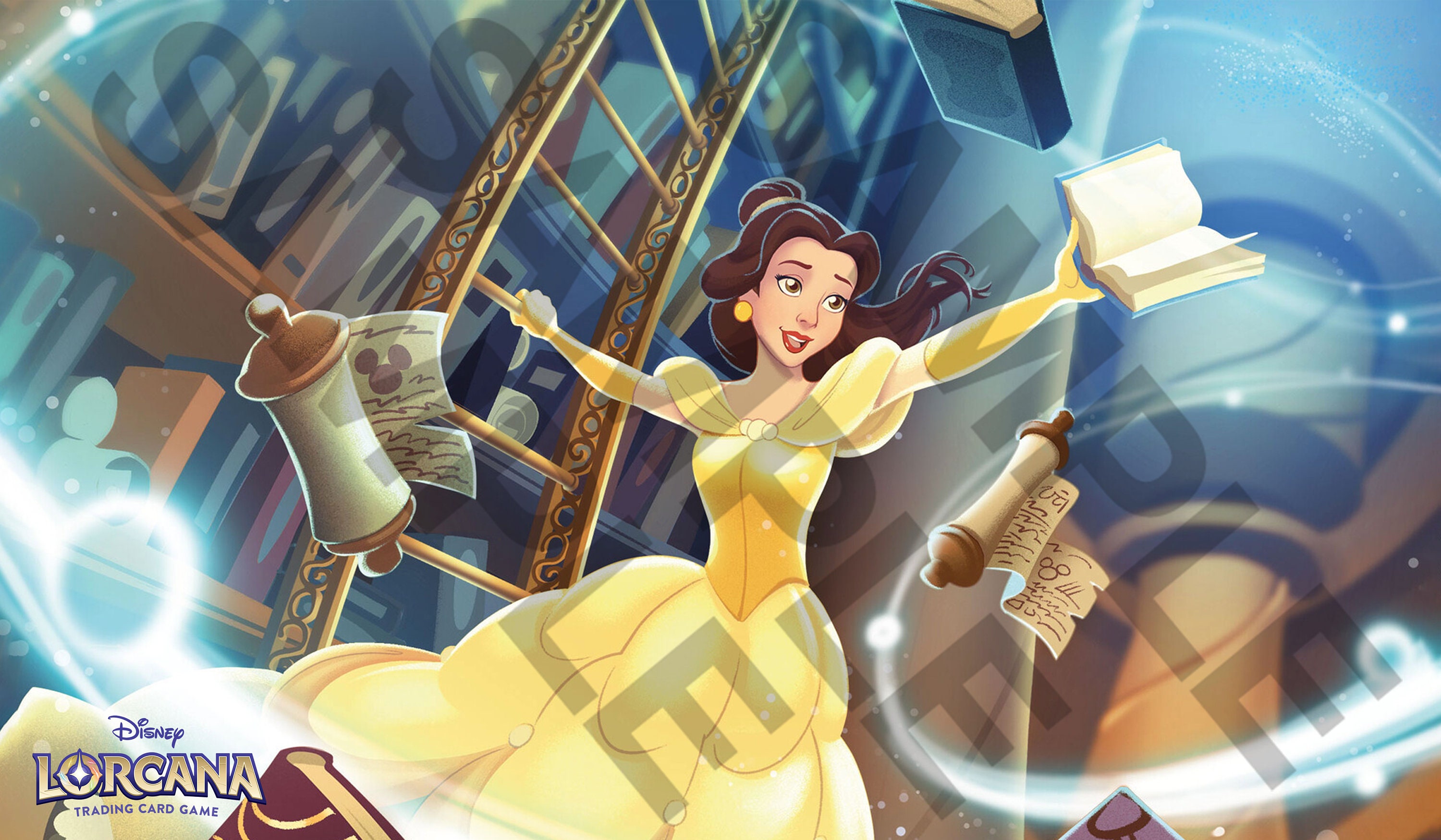 Lorcana Belle Strange but Special Enchanted Playmat TCG High Quality ...