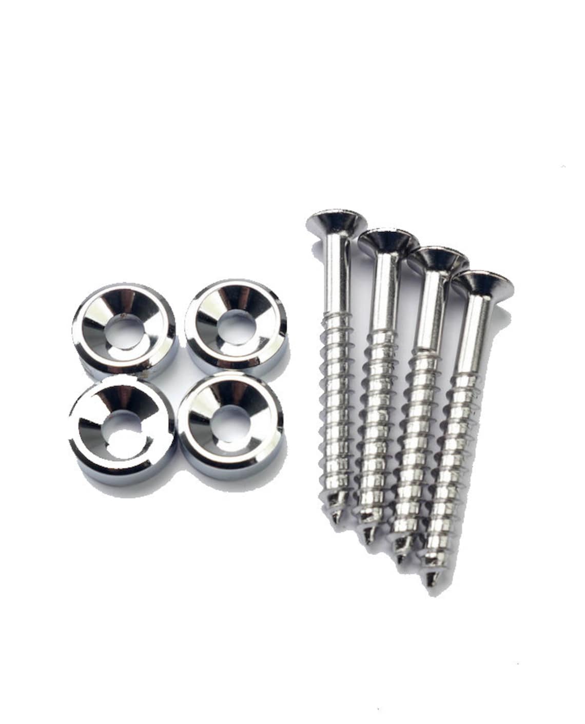 Ibanez Guitar Neck Chrome Mounting Screws & Bushings Ferrules for ...