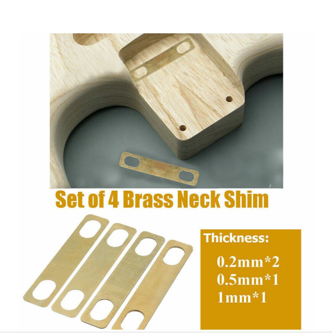 Guitar Neck Brass Shim Plates for Electric Guitars Neck Angle, Pitch ...