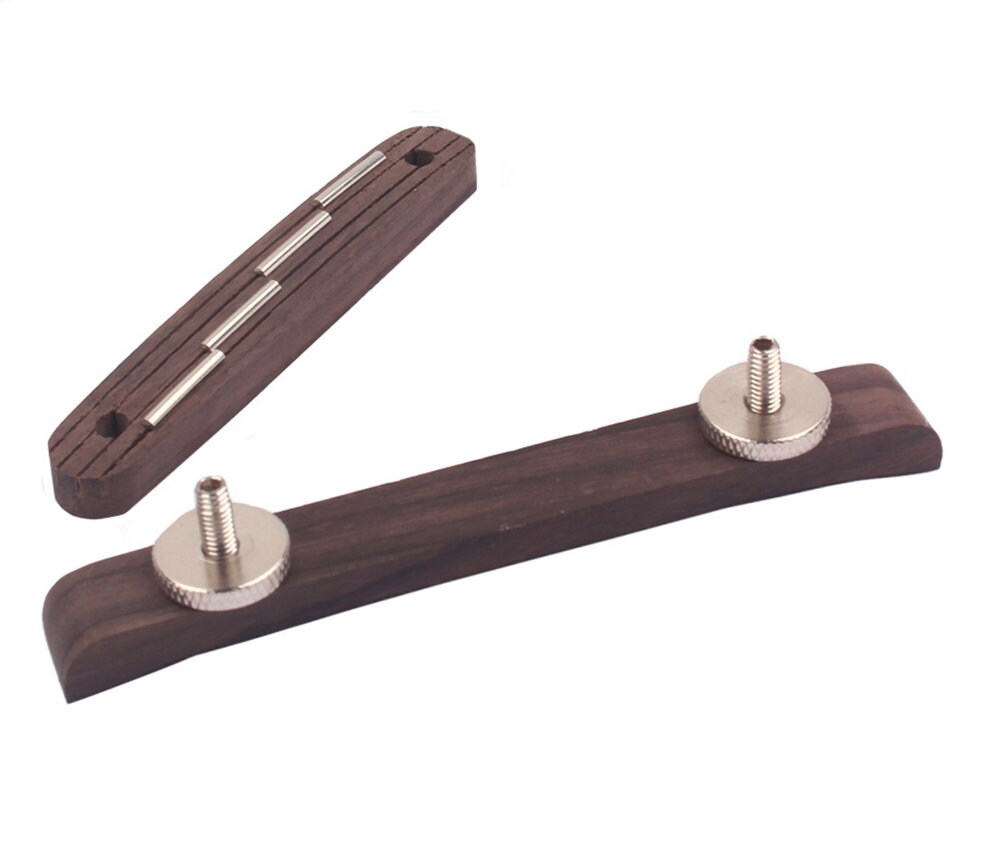 Mandolin Rosewood Archtop Bridge With Nickle Saddles Height Adjustable ...