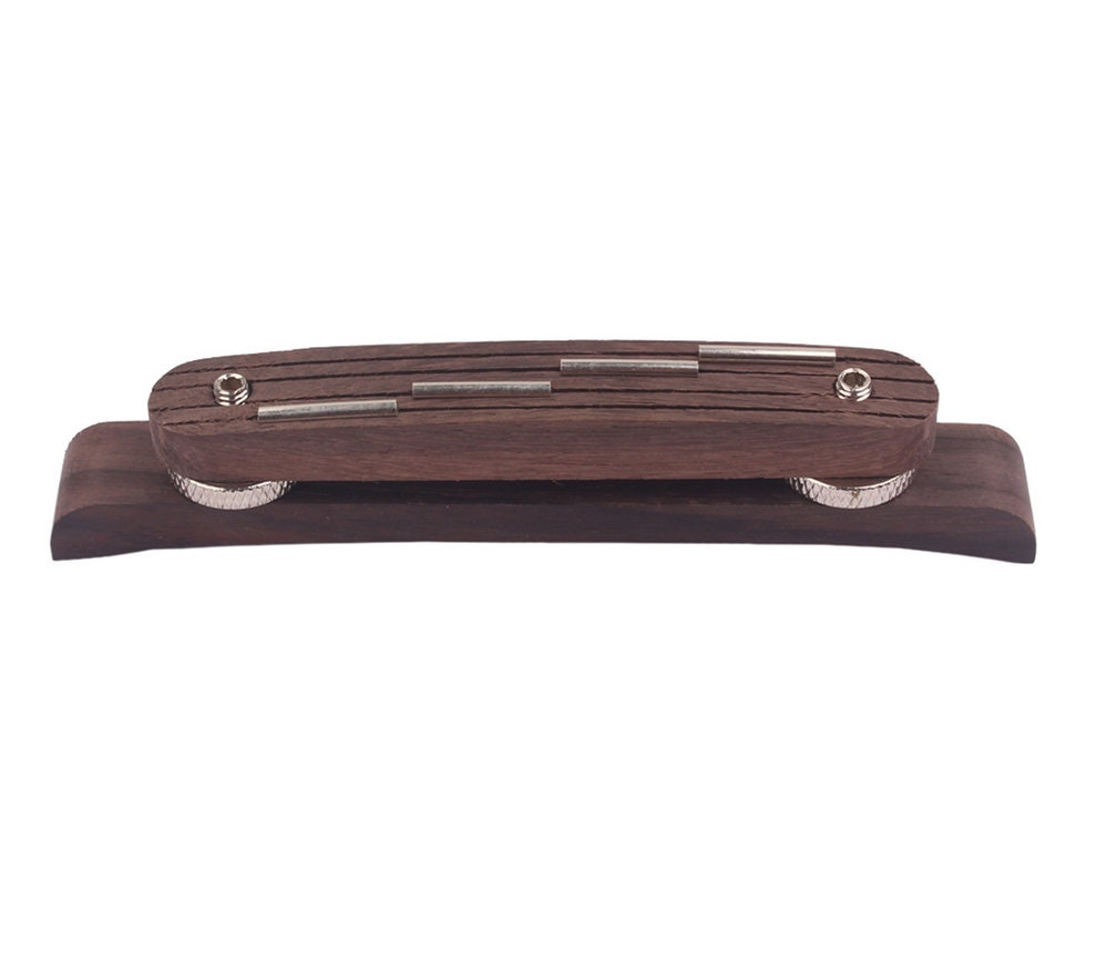 Mandolin Rosewood Archtop Bridge With Nickle Saddles Height Adjustable ...