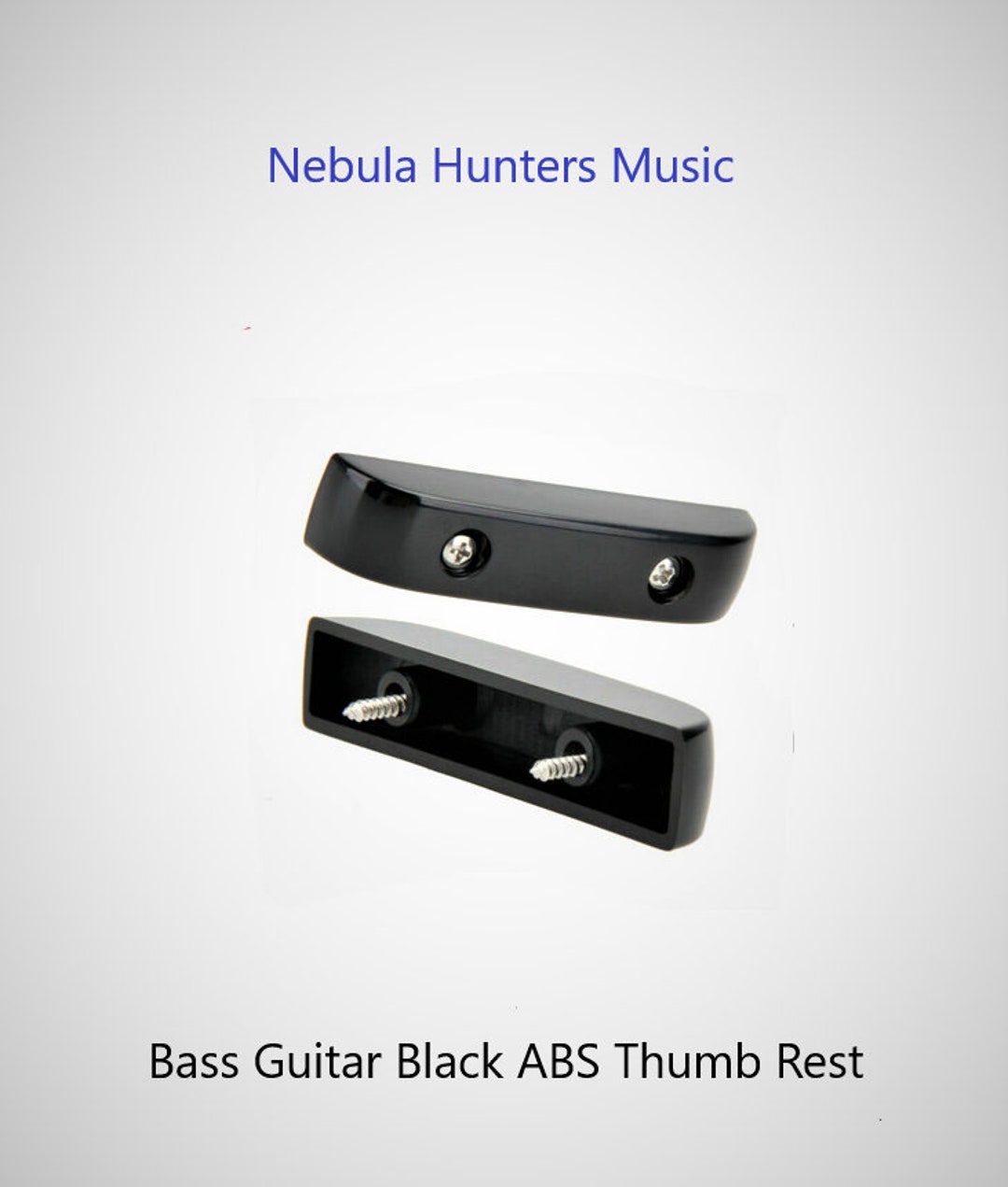 New Black Plastic Bass Guitar Thumb Rest With Mounting Screws for ...
